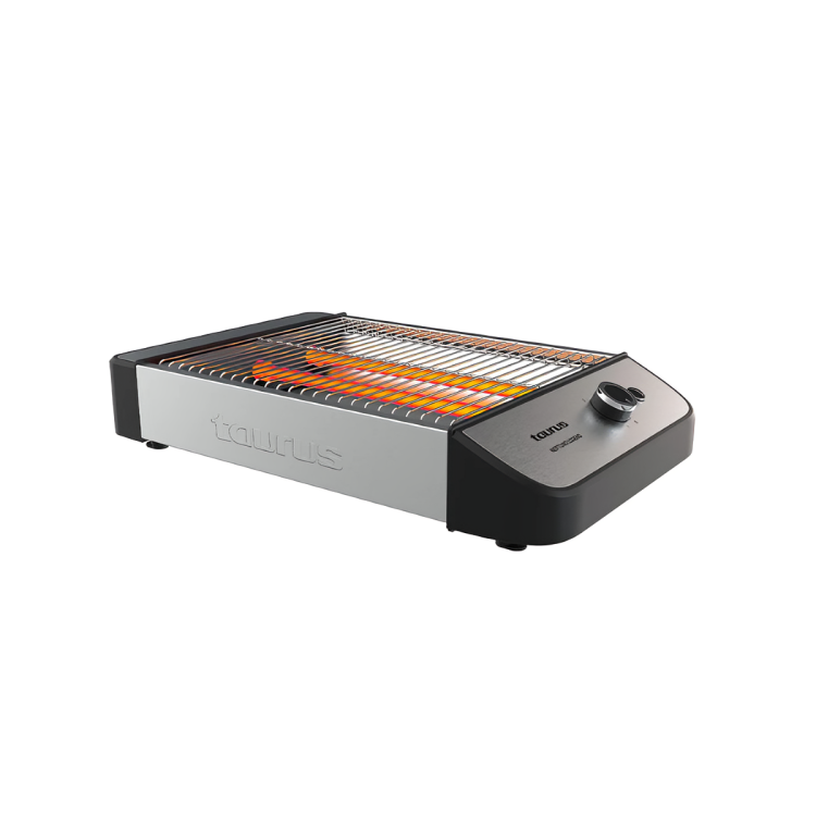 NEPTUNO LEGEND - Flat Toaster 1000W Inox and Black Taurus - RDA - Rock ...